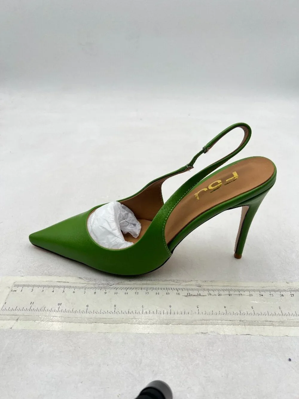 FSJ | Shoes | Fsj Green Pointed Toe Pumps Chic Slingback High Heels ...